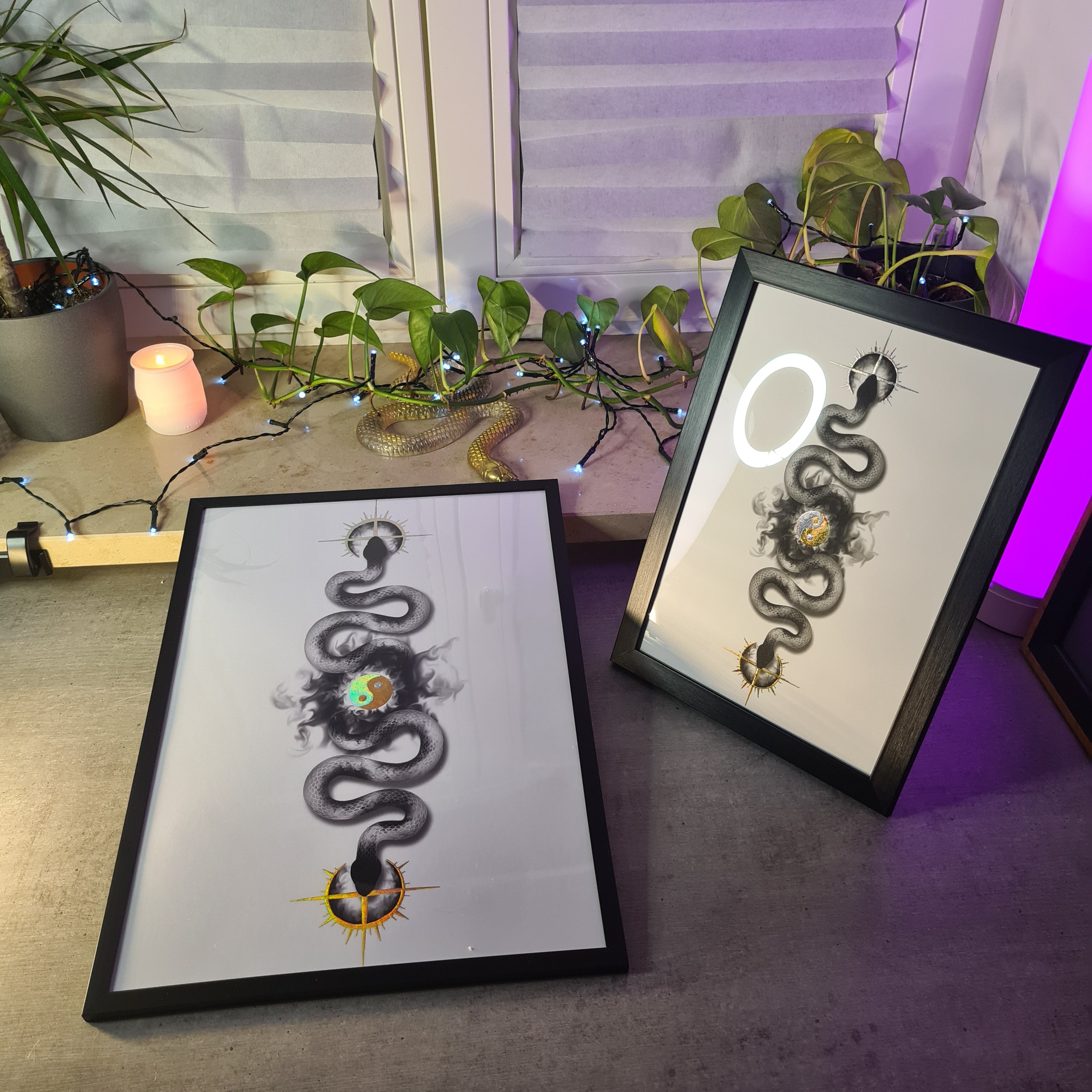 Snake HOLO-Poster – lindagleissnerart